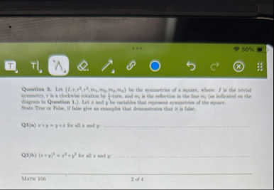 Solved 50%TTl,°???0.oC活Question 3. ﻿Let | Chegg.com