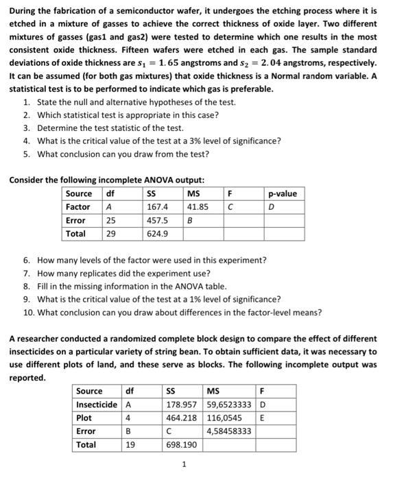 Solved During the fabrication of a semiconductor wafer, it | Chegg.com