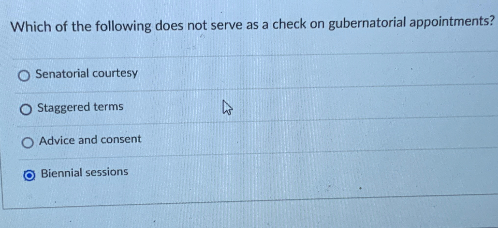 Solved Which of the following does not serve as a check on | Chegg.com