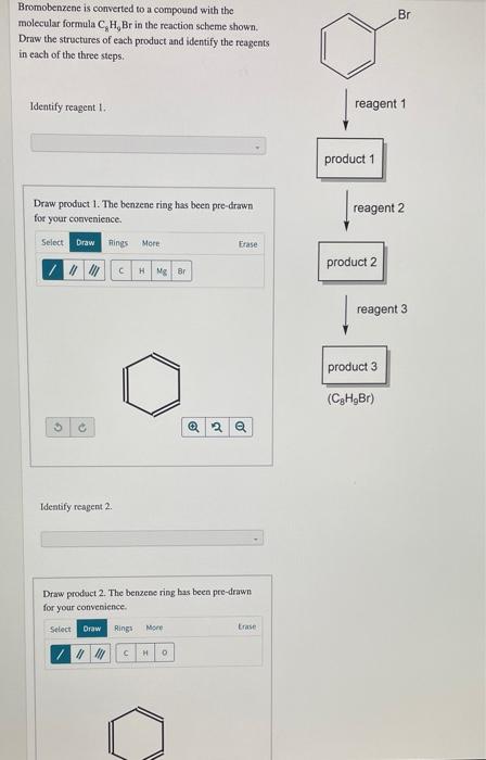 Solved Bromobenzene is converted to a compound with the | Chegg.com