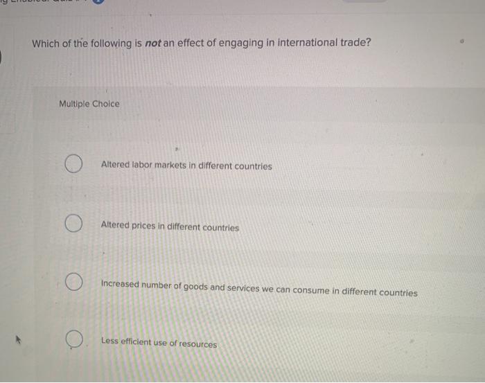 Solved Which of the following is not an effect of engaging | Chegg.com