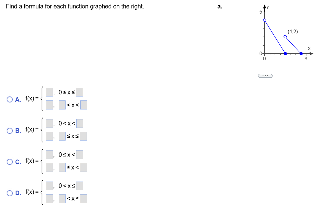 Find a formula for each function graphed on ﻿the | Chegg.com