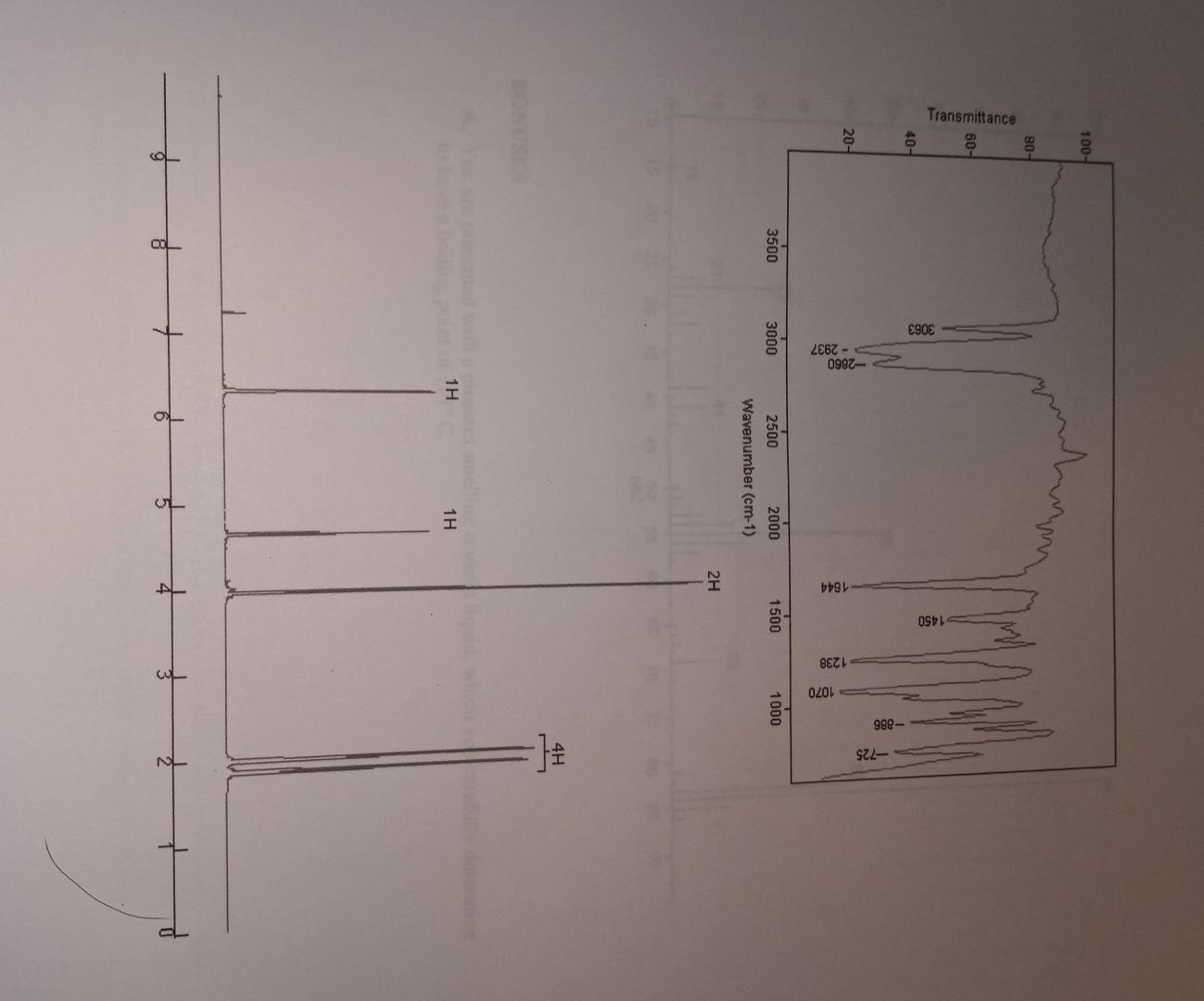 Solved c5H8O mw=84 identify structure and reasoning | Chegg.com
