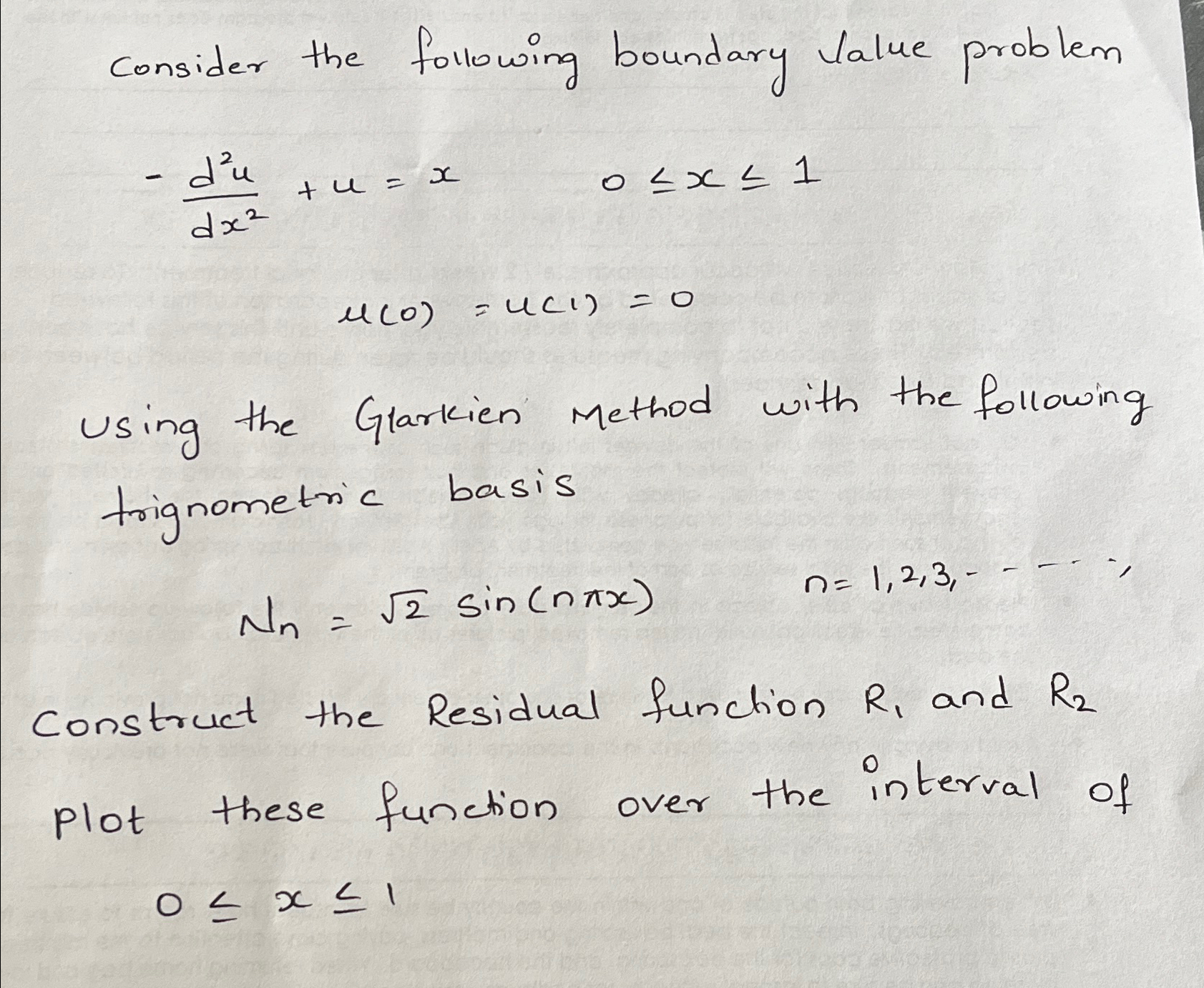 Solved Consider the following boundary Value | Chegg.com Solved Consider the following boundary Value | Chegg.com