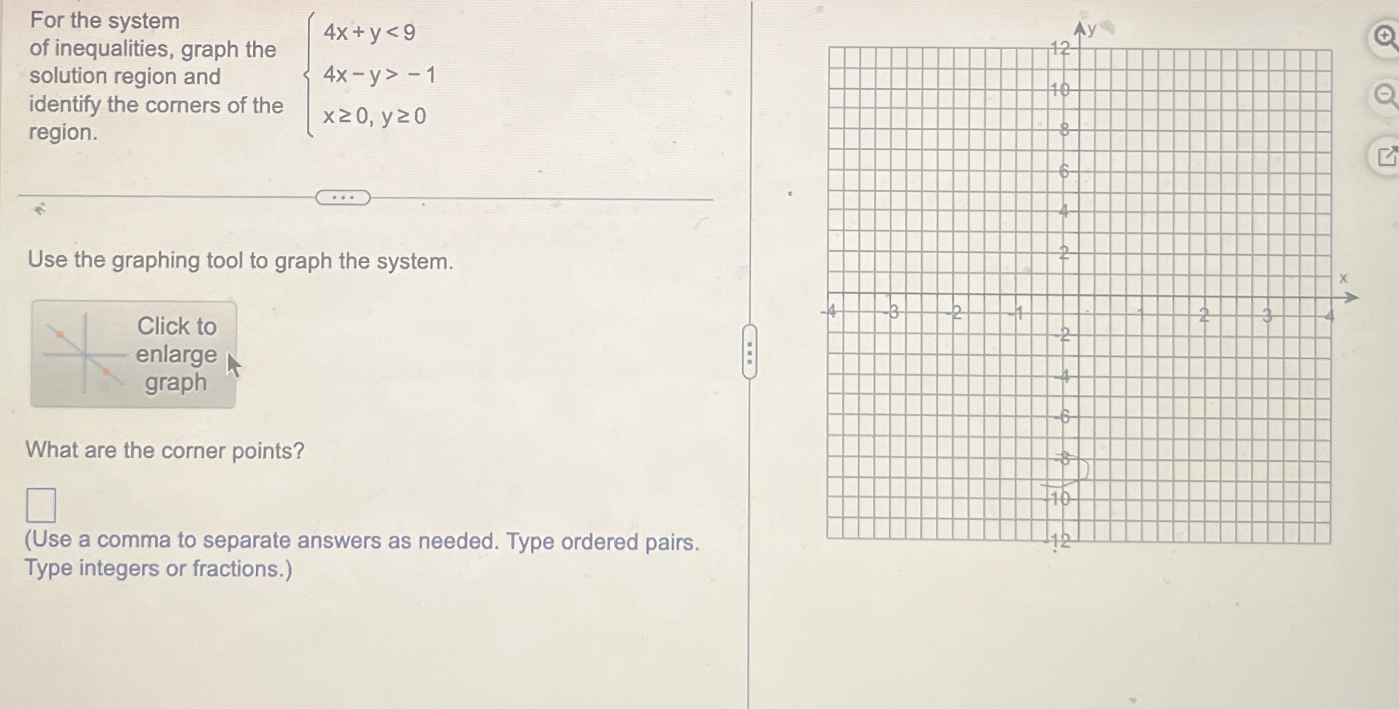 Solved For the system of inequalities, graph the solution | Chegg.com