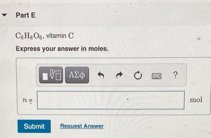 Solved Calculate the number of moles in 4.80g of each of the | Chegg.com