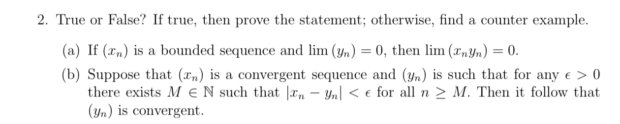 Solved True or False? If true, then prove the statement; | Chegg.com