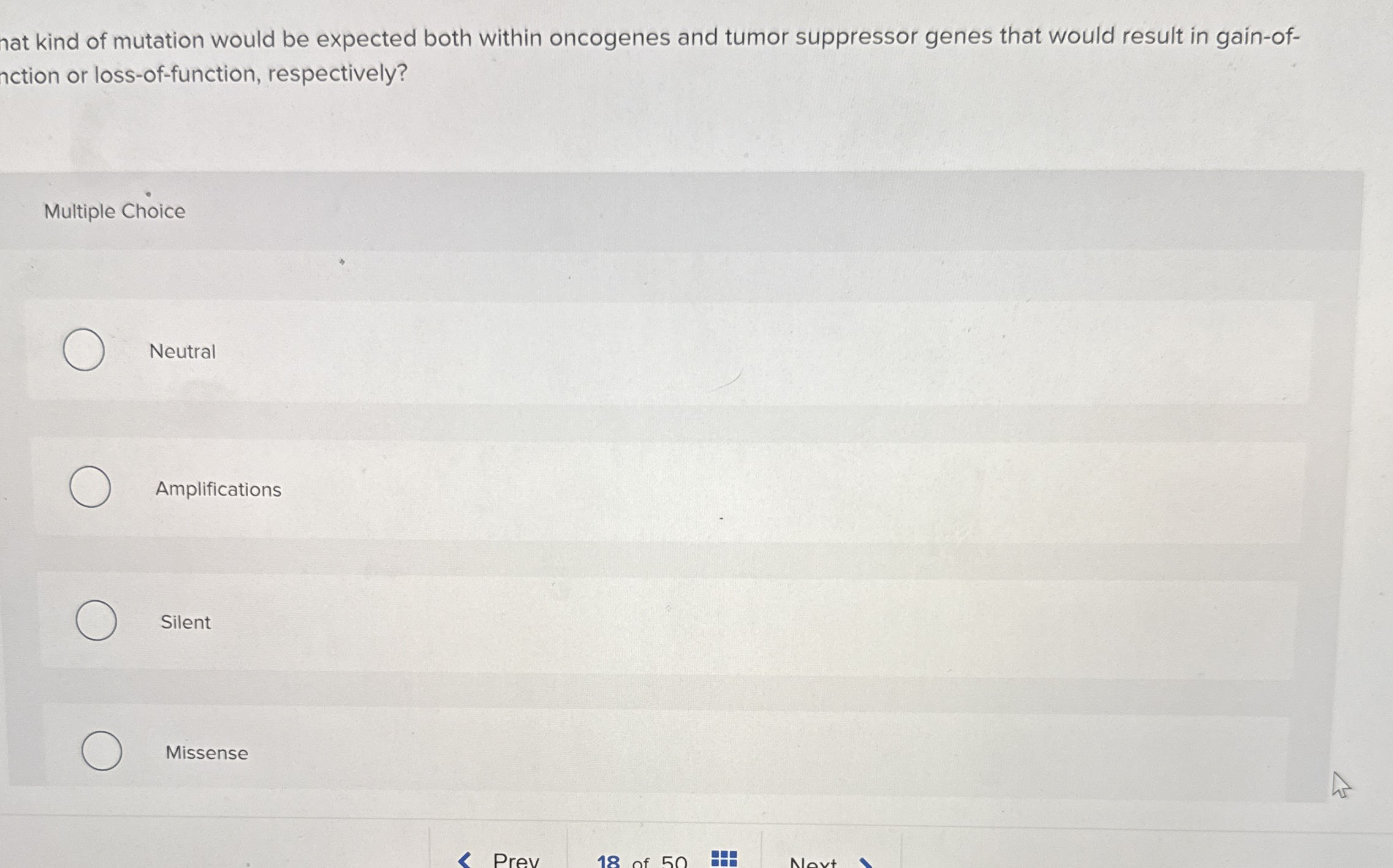 Solved nat kind of mutation would be expected both within | Chegg.com