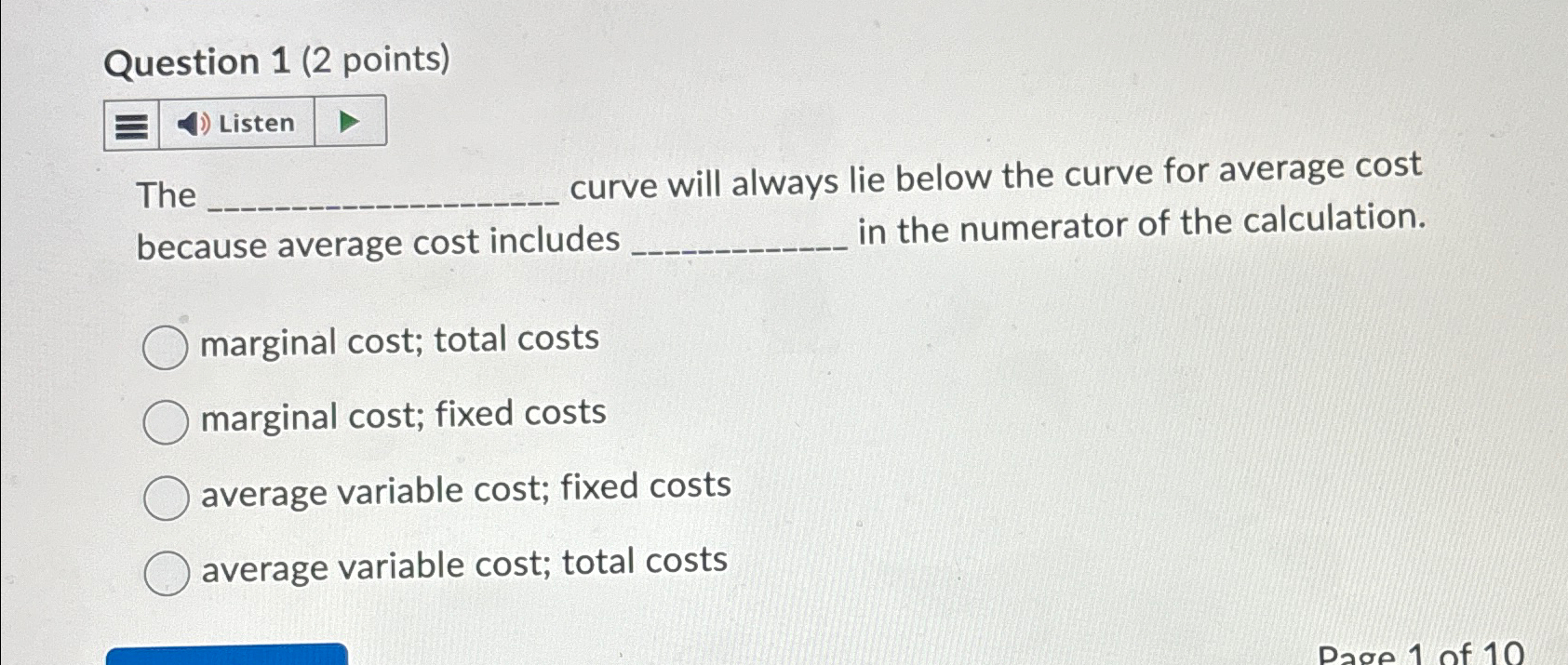 Solved Question 1 (2 ﻿points)ListenThe curve will always lie | Chegg.com