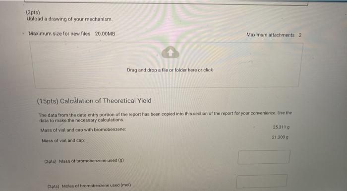 Solved Data And Report Submission - Grignard Reaction | Chegg.com