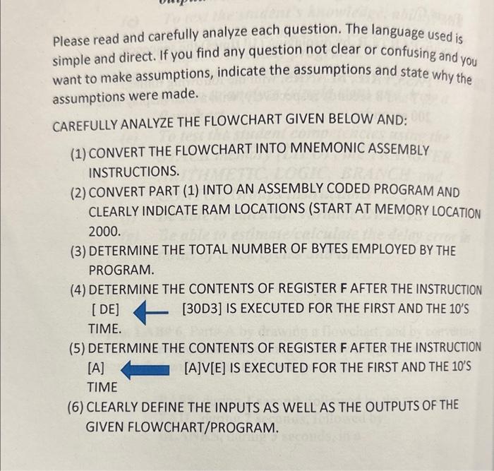 Solved Please read and carefully analyze each question. The | Chegg.com