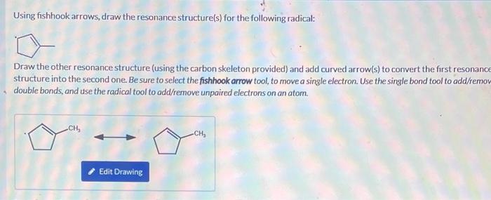 Solved Using fishhook arrows, draw the resonance | Chegg.com