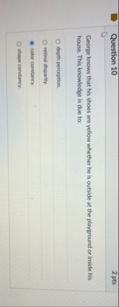 Solved Question 102 ﻿ptsGeorge knows that his shoes are | Chegg.com