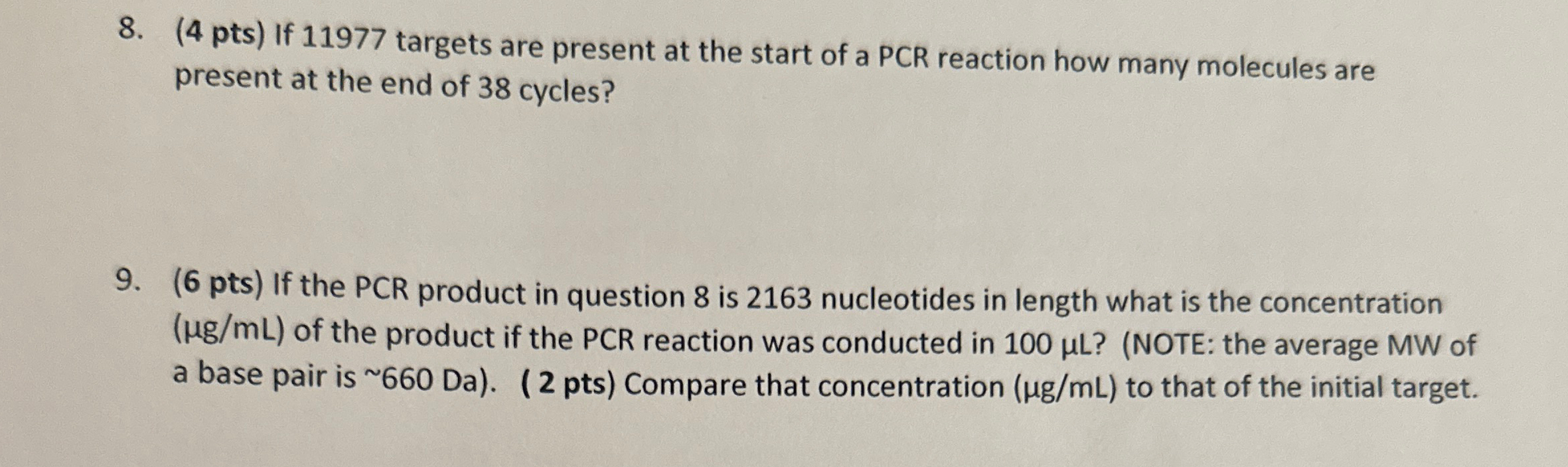 Solved (4 ﻿pts) ﻿If 11977 ﻿targets are present at the start | Chegg.com