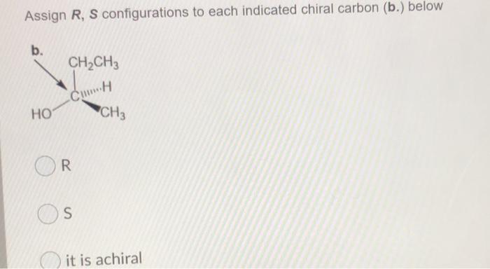 Solved Assign R, S configurations to each indicated chiral | Chegg.com