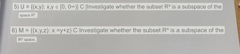 Solved Investigate Whether the subset R2 ﻿is a subspace of | Chegg.com