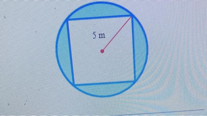 Solved find the area inside the circle in outside the | Chegg.com