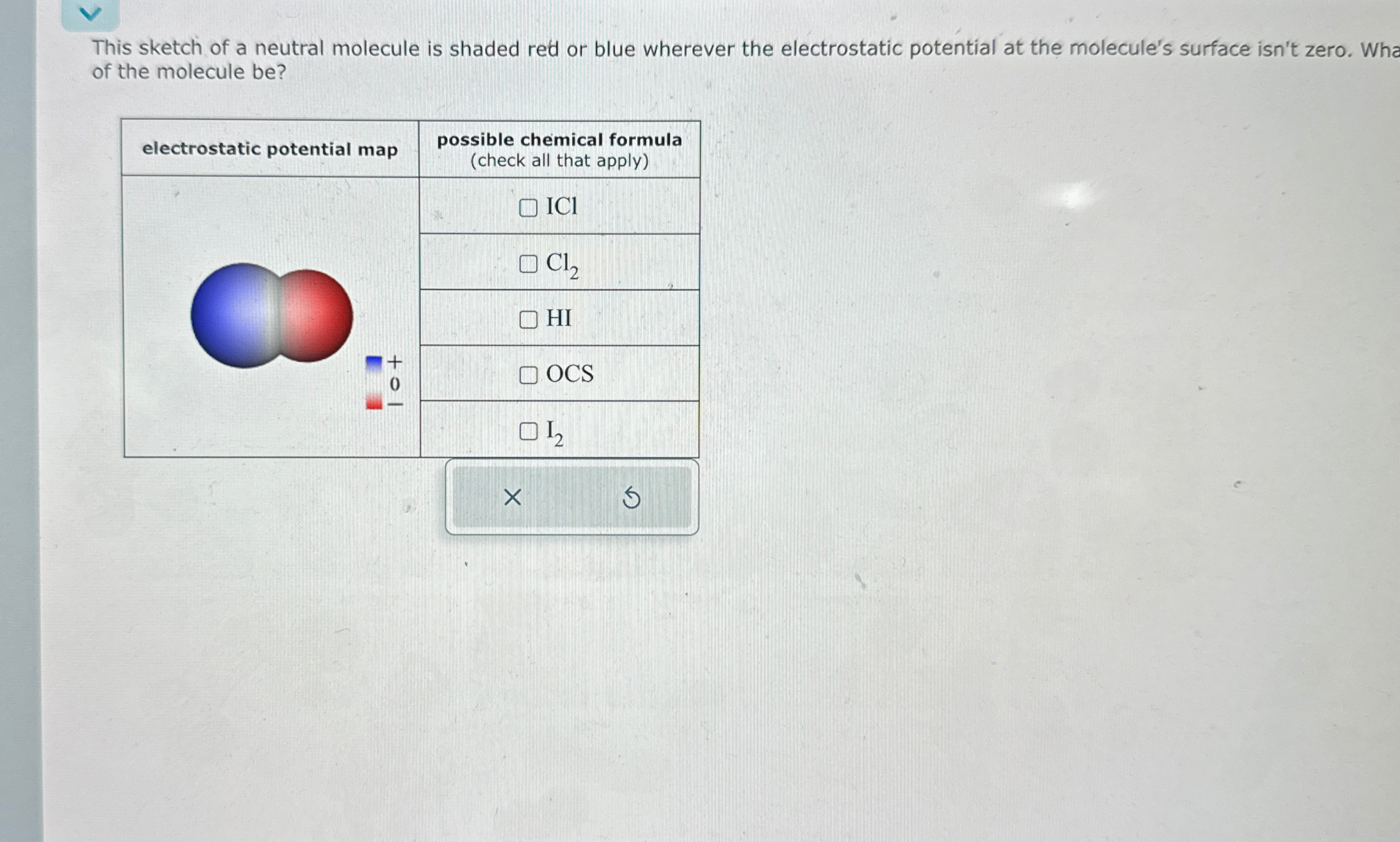 Solved This sketch of a neutral molecule is shaded red or | Chegg.com