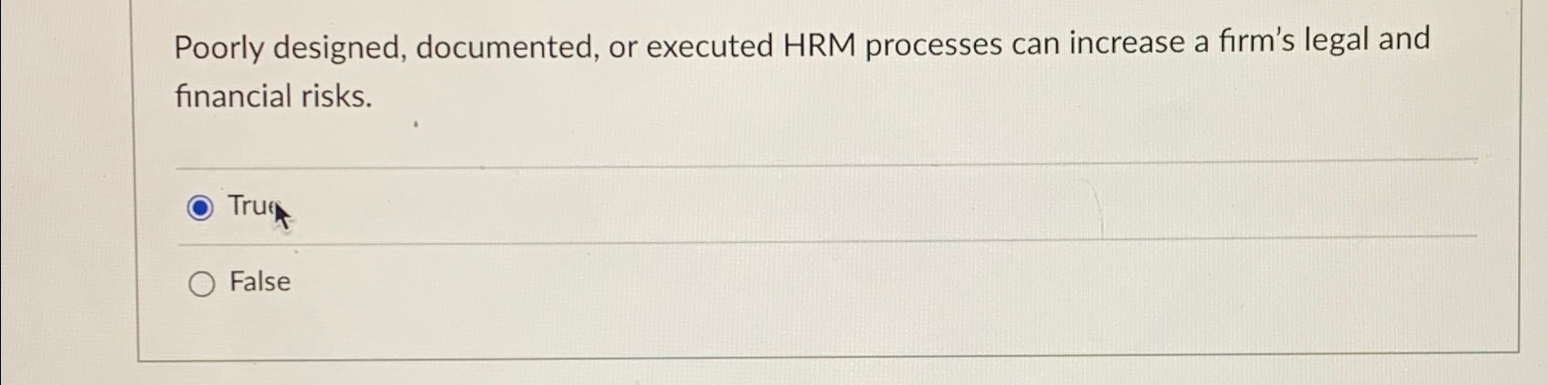 Solved Poorly designed, documented, or executed HRM | Chegg.com