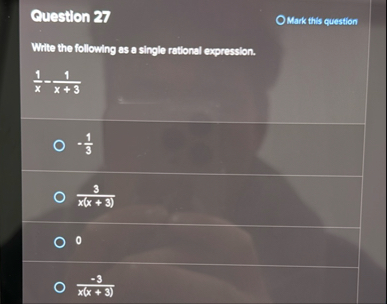 Solved Question 27OMark this questionWrite the following as | Chegg.com