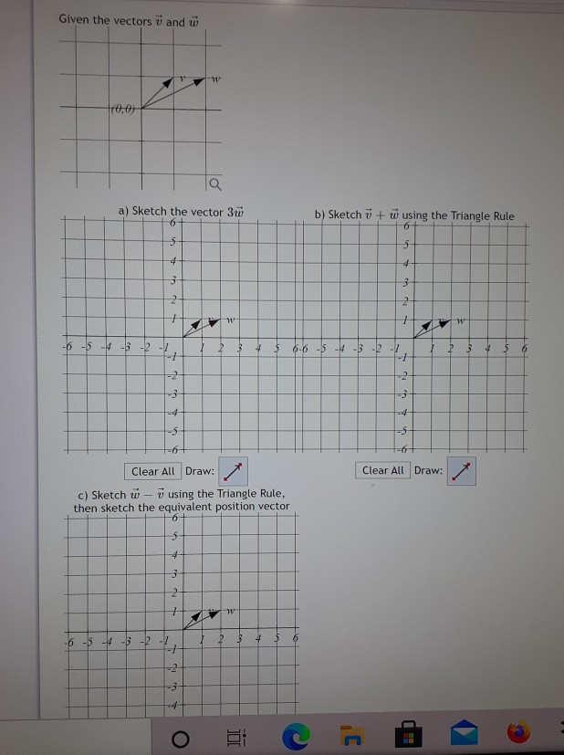 Solved Given the vectors and 11 10,0) a) Sketch the vector | Chegg.com