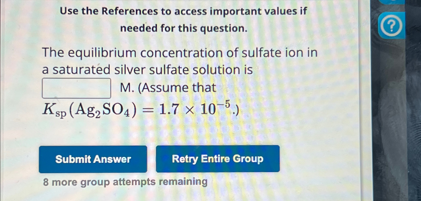 Solved Use the References to access important values if | Chegg.com