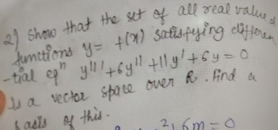 Solved Show that the set of all real value unctions y=f(x) | Chegg.com