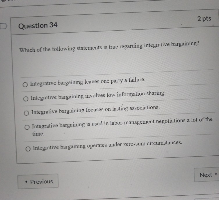 Solved 2 pts Question 34 Which of the following statements | Chegg.com Solved 2 pts Question 34 Which of the following statements | Chegg.com