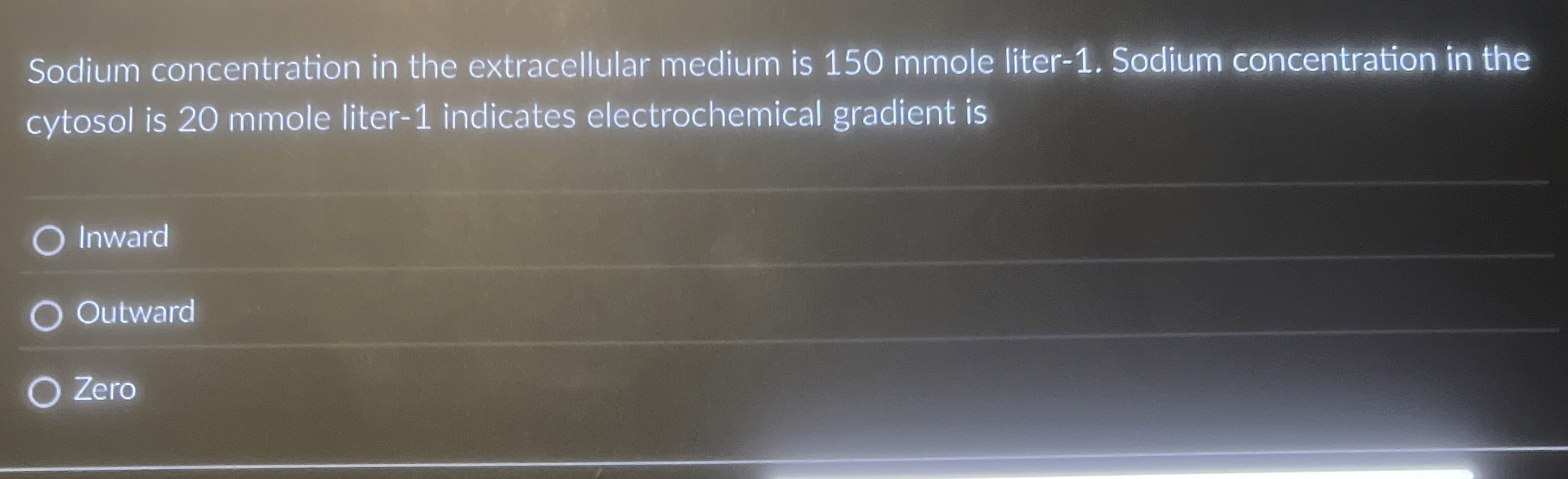 Solved Sodium concentration in the extracellular medium is | Chegg.com