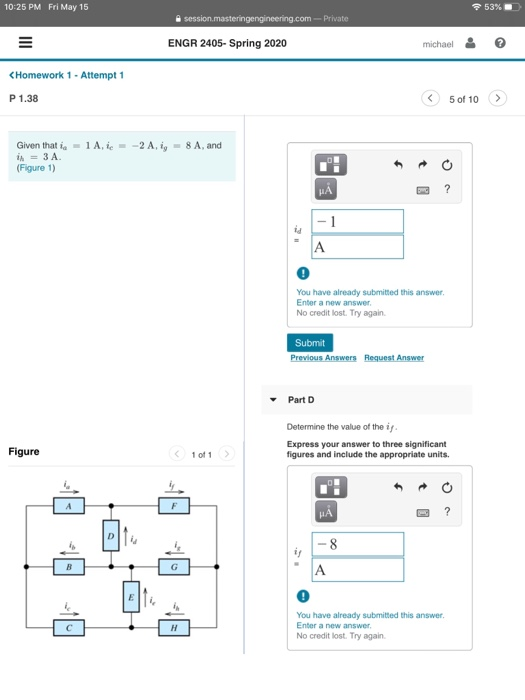 Solved 10:25 PM Fri May 15 53% | Chegg.com
