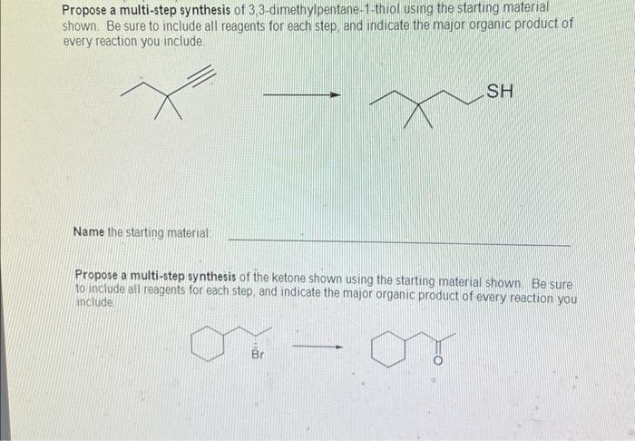 Solved Propose a multi-step synthesis of | Chegg.com