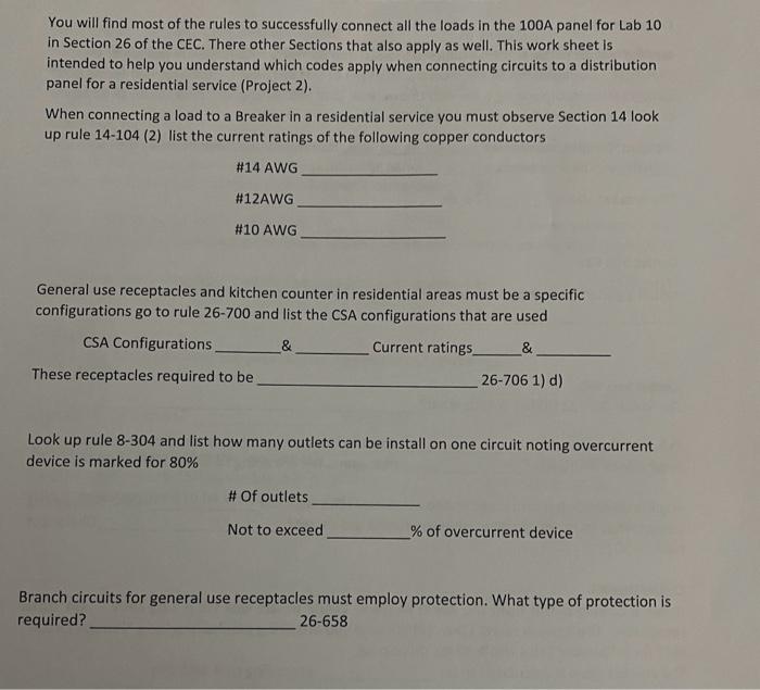 Solved breaker, grounding and bonding. You will find many | Chegg.com