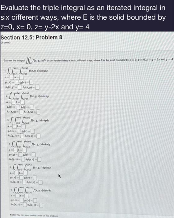 Solved Evaluate the triple integral as an iterated integral | Chegg.com