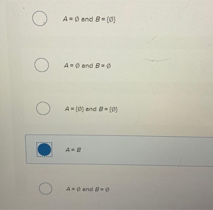 Solved Find two sets A and B such that A∈B and A⊆B. Multiple | Chegg.com