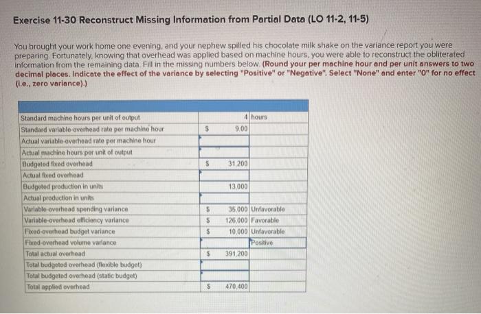 Solved Exercise 11 30 Reconstruct Missing Information From