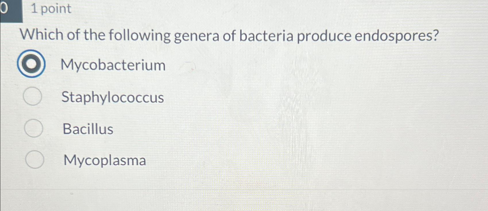 Solved Which of the following genera of bacteria produce | Chegg.com