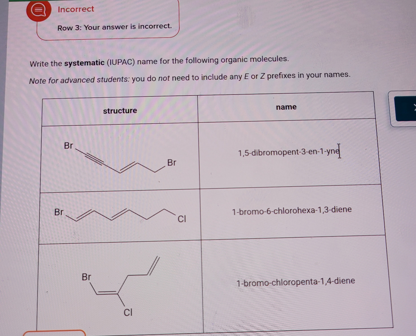 Solved Write the systematic (IUPAC) ﻿name for the following | Chegg.com