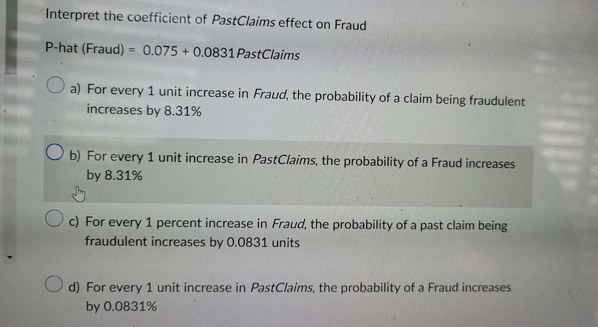Solved One potential flaw with Logistic regression modeling | Chegg.com