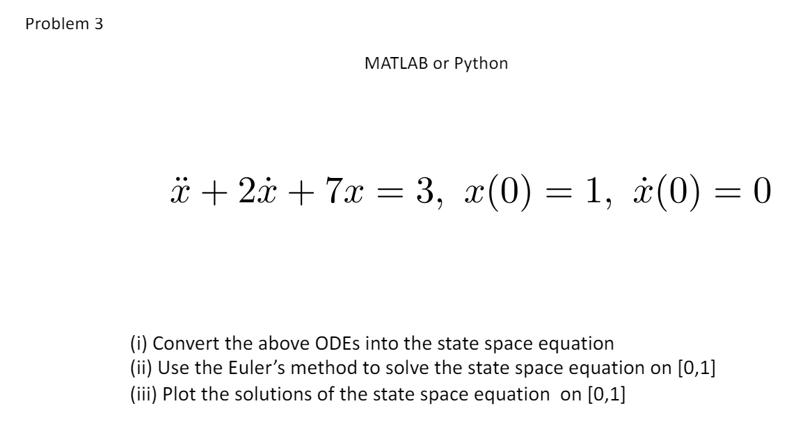 Problem 3MATLAB or | Chegg.com
