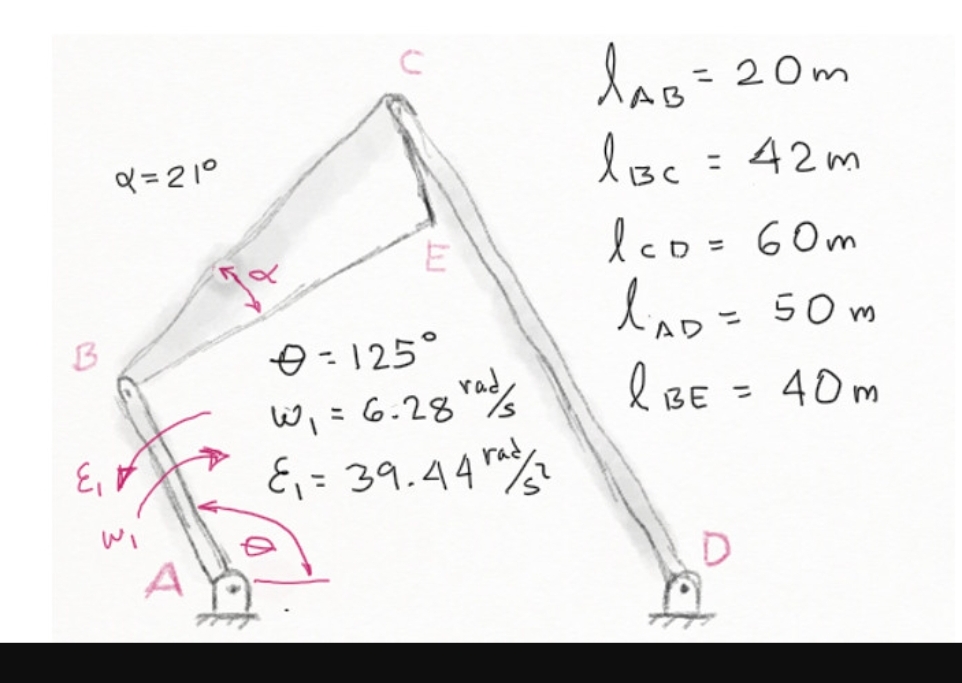 Solved Distance from BC and CE C and E speed Angular | Chegg.com