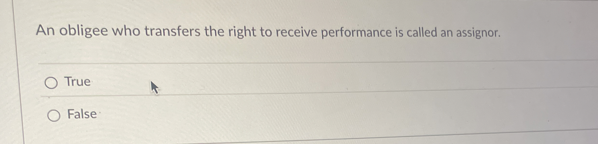 High Quality SOLUTION An obligee who transfers the right to receive | Chegg.com