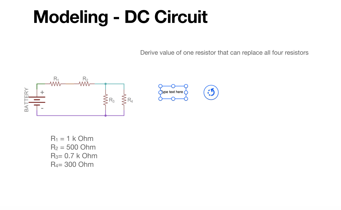 Solved Derive value of one resistor that can replace all | Chegg.com