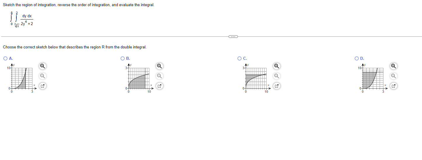 Solved Sketch The Region Of Integration Reverse The Order
