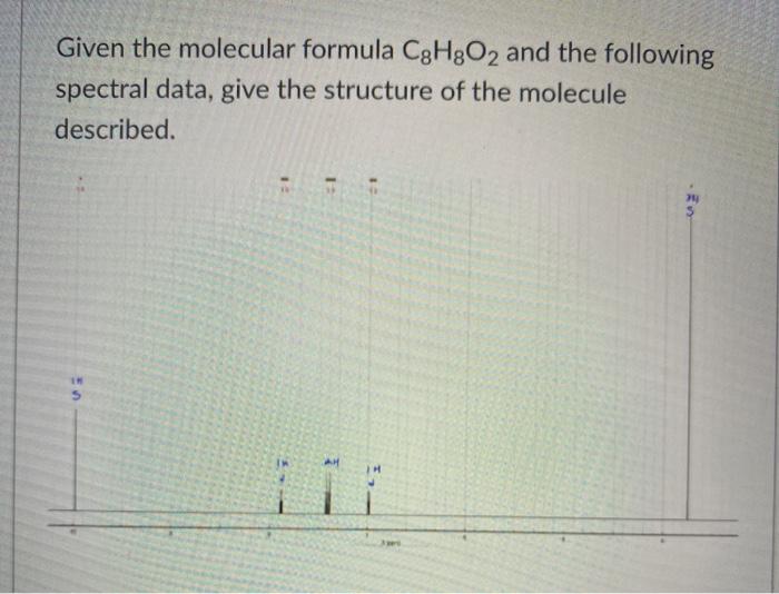 Solved Given the molecular formula C9H100, major IR peak at | Chegg.com