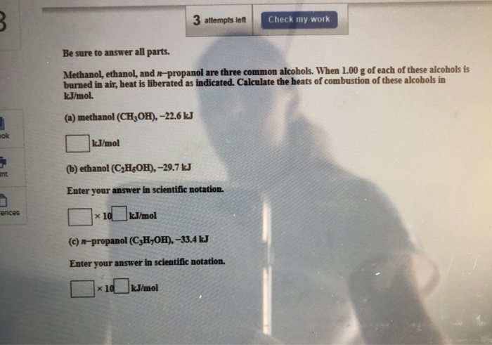 Solved 3 attempts let Check my work Report problem Enter | Chegg.com