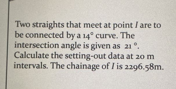 Solved Horizontal Curve and Vertical CurveTwo straights that | Chegg.com