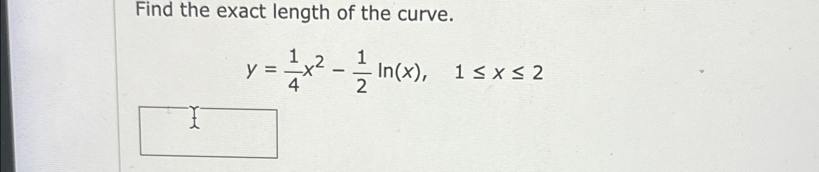 Solved Find the exact length of the | Chegg.com