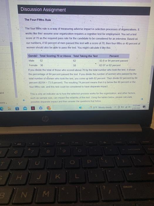 Solved The Four-Fiths Rule The four-fiths rule is a way of | Chegg.com
