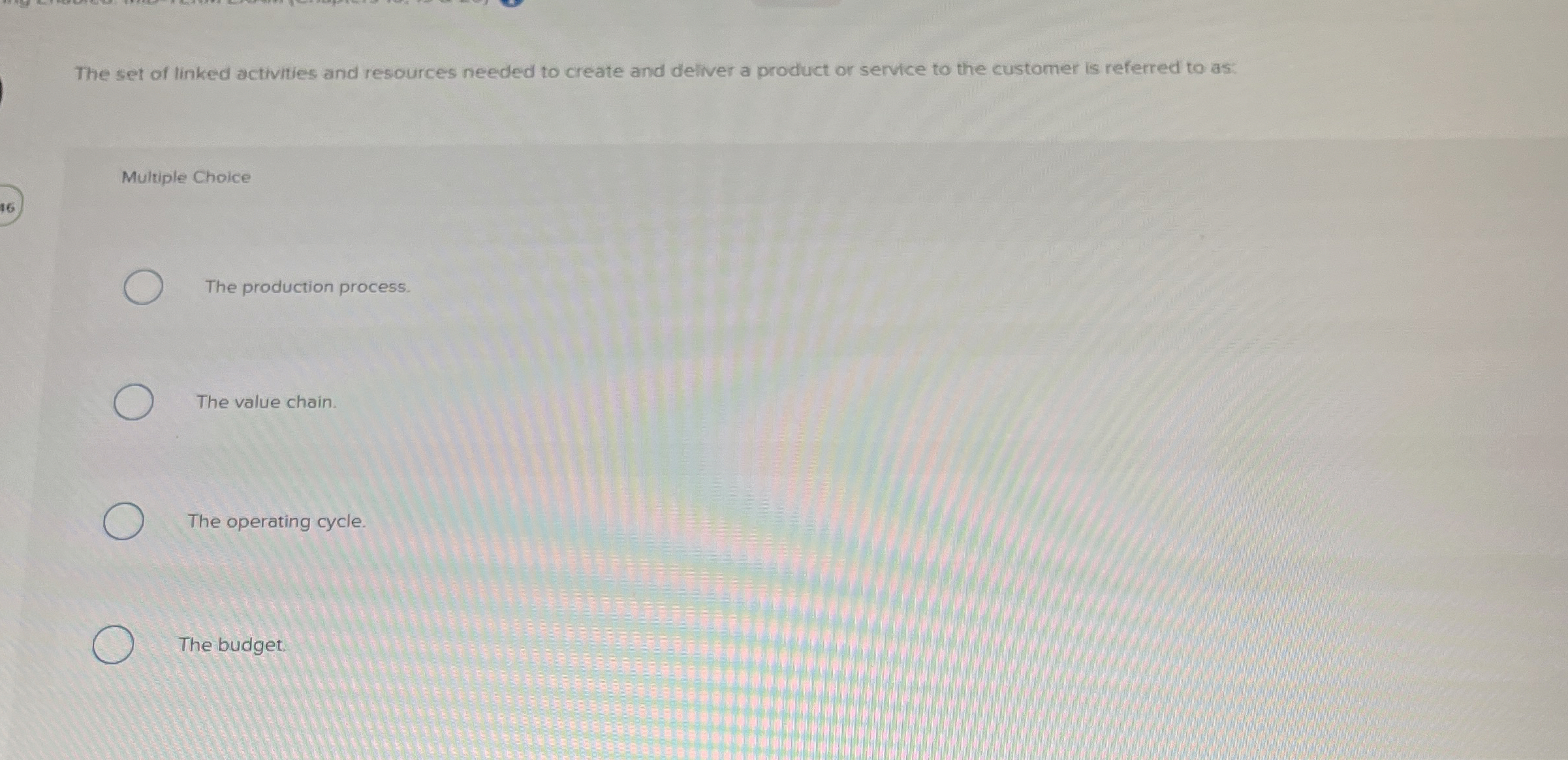 Solved The set of linked activities and resources needed to | Chegg.com