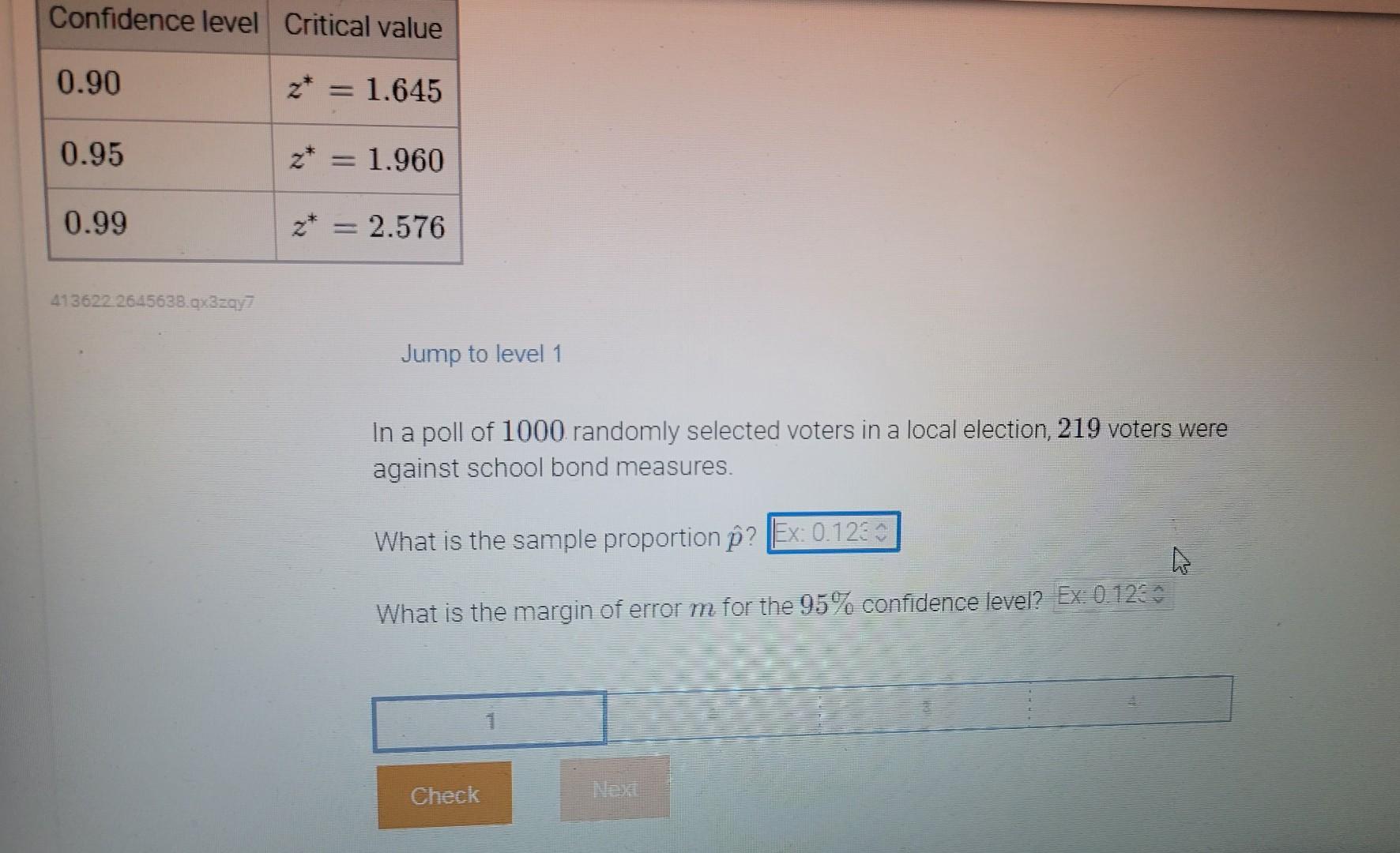 Solved 413622.2645638.q×3zqy7 Jump to level 1 In a poll of | Chegg.com